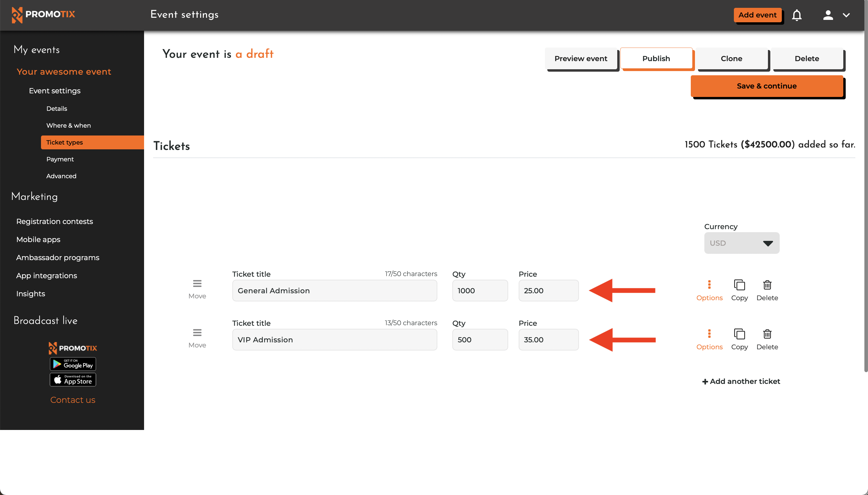 How to factor in expenses into your PromoTix ticket prices